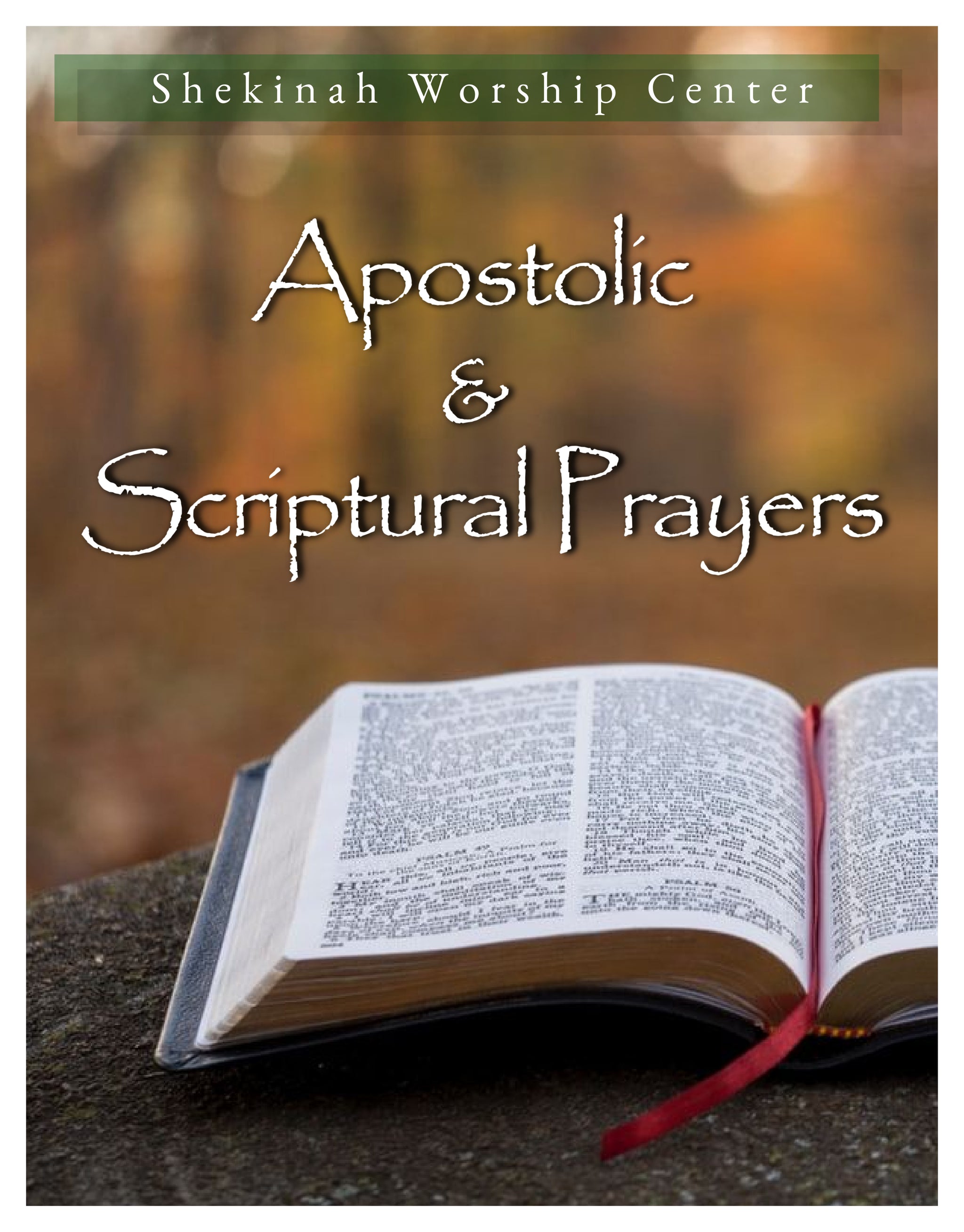 Apostolic and Scriptural Prayer Book – Shekinah Worship Center Online Store